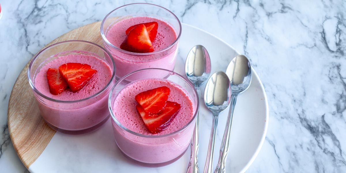 ¿Cómo hacer una mousse de fresa con Thermomix? | LA COCINA SANA